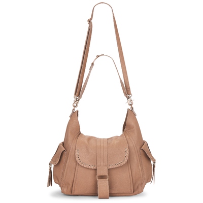 [海外直邮]Free People LEIGH托特包棕黄色机车风腋下包REVOLVE