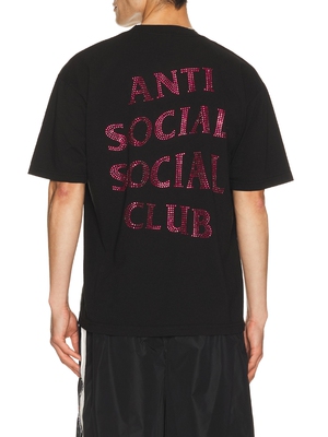 Anti Social Social Club RHINESTONE T恤 revolve小众新款