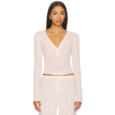 [冬季内搭]Negative Underwear WHIPPED T恤 粉色长袖上衣REVOLVE