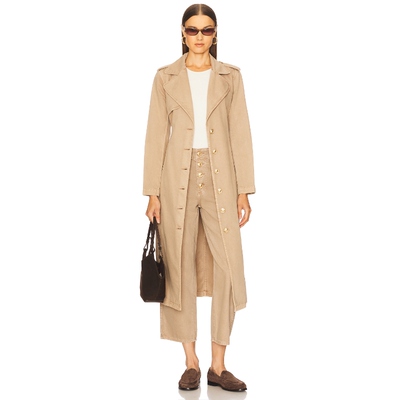 [夏季新品]L'AGENCE ZAVIA 风衣 米色REVOLVE小众