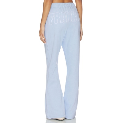 Frankies Bikinis TRAVEL DAY COTTON 长裤 Baby Blue 美式休闲风