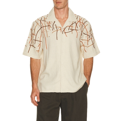 Pas Une Marque ROOTED EMBROIDERY 亚麻衬衫 26春夏新品 revolve