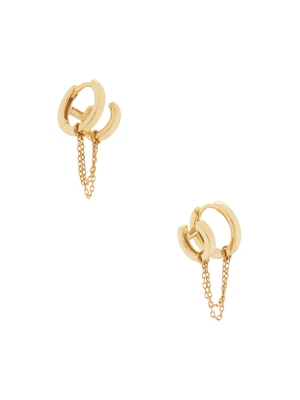 SHASHI KATERINA HUGGIE 耳坠 revolve小众新款 金属金色