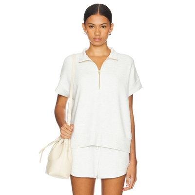 Varley RITCHIE 短袖运动衫 象牙白 运动复古风REVOLVE小众新款