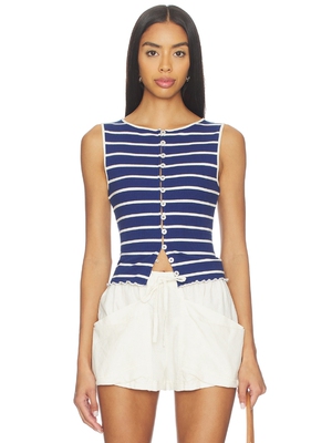 Free People FREE PEOPLE TILLY 条纹背心 revolve小众新款