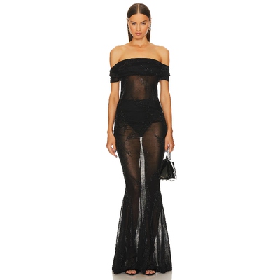 易梦玲同款 Michael Costello SIRIUS 长裙时尚小众新款revolve