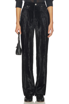 Helmut Lang PONY 高腰直筒款 休闲时尚潮流REVOLVE  黑色
