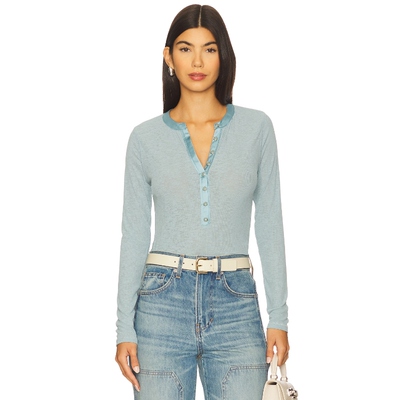 [春季新品]Veronica Beard 长袖上衣 蓝色y2k辣妹风REVOLVE