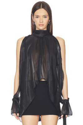 [春季新品]MORE TO COME 挂脖无袖背心纱质A型上装revolve