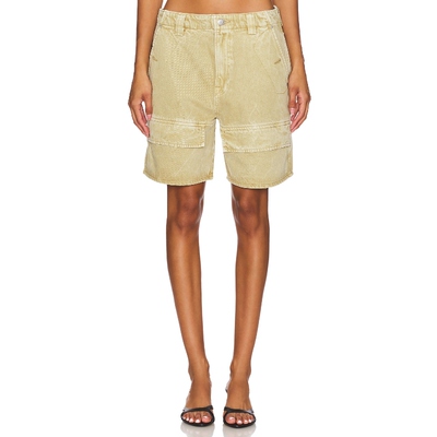 GRLFRND 短裤米色英伦风REVOLVE新款复古工装短裤宽松休闲