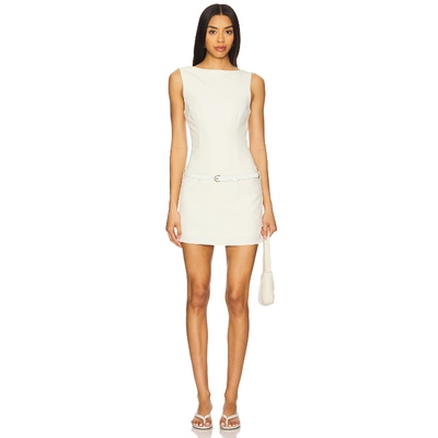 superdown CHARA 裙子 奶油色 美式性感REVOLVE小众新款