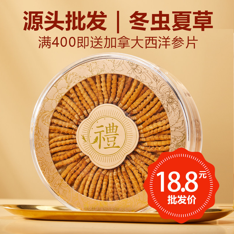 正宗精品冬虫夏草2026头期草源头直供1克55元3根1克虫草王礼盒