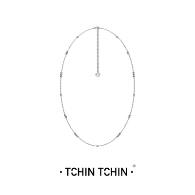 TCHINTCHINS925银立体雕刻珠项链