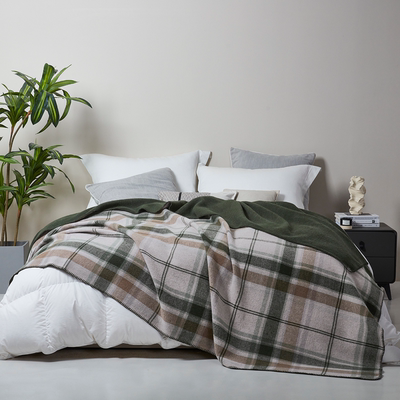 100%纯羊毛大毯子加厚澳洲进口