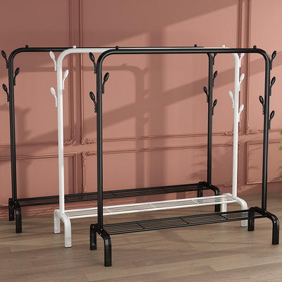 POPHEKO 12 Hook Hanging Pole Rack Clothes Hanger Coat stand1