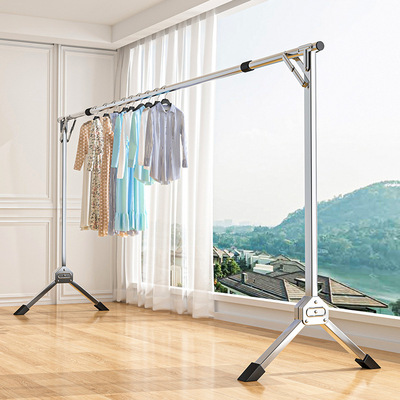 Clothes Hanger Floor Folding Household Clothes Hanger折叠架