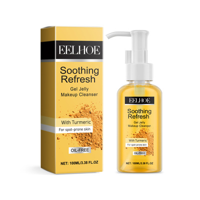 Turmeric Cleansing gel cleans makeup face moisturize