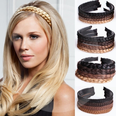 Women Synthetic Wig Twist Braided Hair Bands Fashion Braids