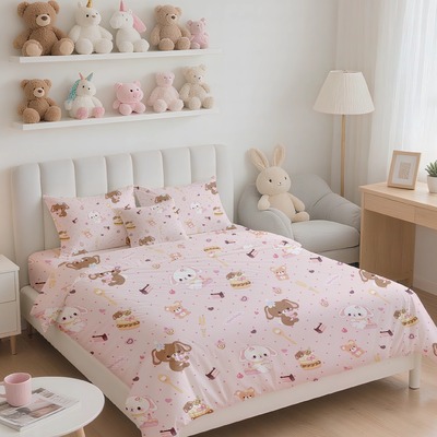 加厚面料双面印花亲肤透气四件套