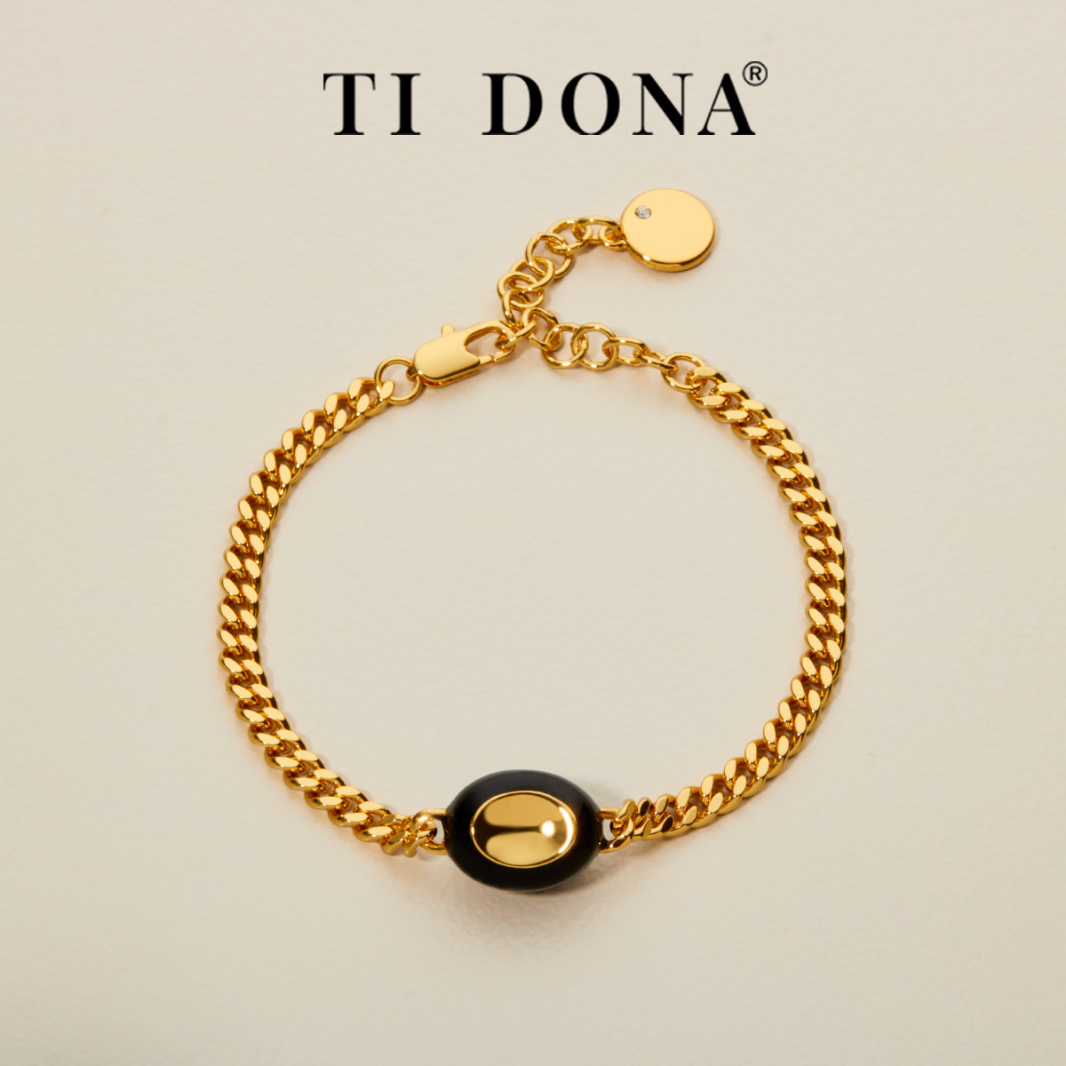 TI DONA 珐琅金色复古手链轻奢小众精致高级感气质原创设计新款女