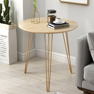 Home living room round tea table iron Nordic coffee table