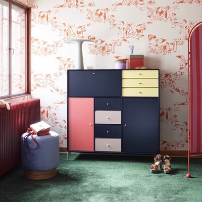 丹麦Montana Mega系列多功能组合多色柜子 立脚柜 客厅卧室 北欧