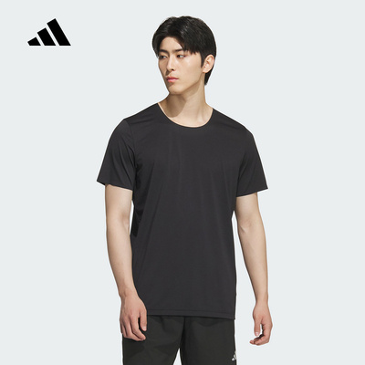 adidas阿迪达斯夏秋新款速干跑步健身衣男运动短袖圆领T恤KH3751