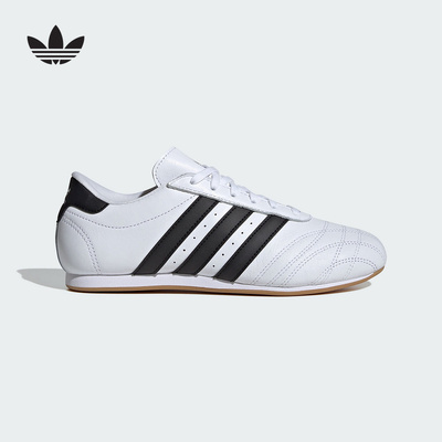 阿迪达斯2025冬女JENNIE同款TAEKWONDO薄底跆拳道文化板鞋JS1194