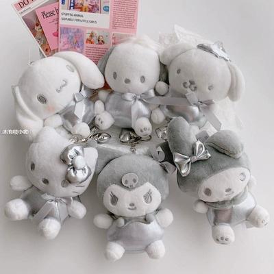 韩国正版三丽鸥银色Kitty挂件