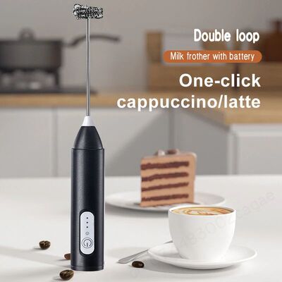 Wireless Milk Frother Electric Type-C Handheld Blender Stain