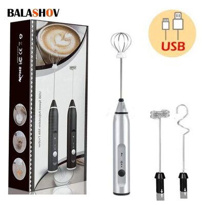 Wireless Milk Frothers Electric Handheld Blender With USB El
