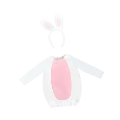 Kids Bunny Rabbit Costume Polyester Dress Up Set with Headba