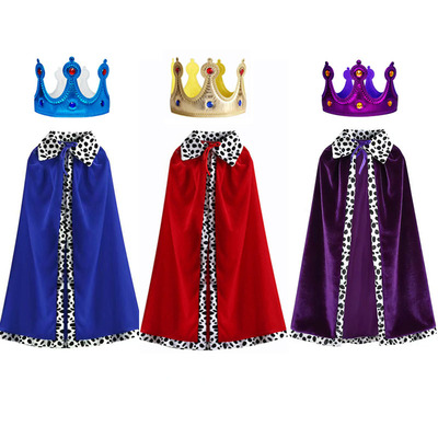 Halloween King Dressing Kids Adult Prom Party Dress Up Chris