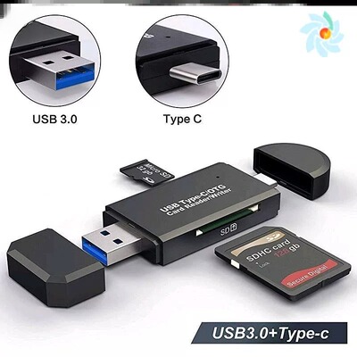 SD Card Reader USB3.0 Micro Type C F Memory cardreader读卡器
