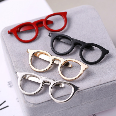 New Tie Clip for Men Solid Fashion Style Glasses Tone Bar Pr