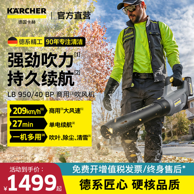 德国卡赫锂电无线工业吹风机大功率鼓风机充电吹灰机LB950/40BP