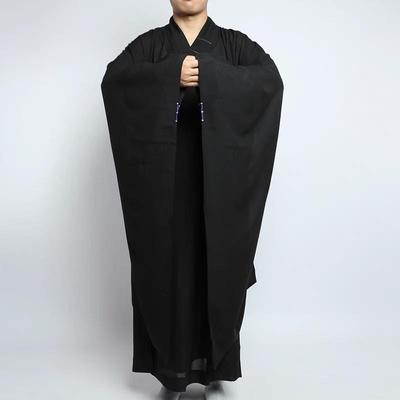 新款台麻广袖海青僧服夏季四季长褂和尚服僧人法会佛衣宽袖禅修居