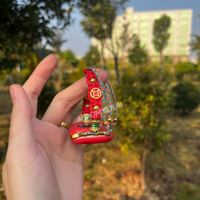 适用Applewatch456SE苹果表带本命年转运编织红绳iwatch苹果表带9