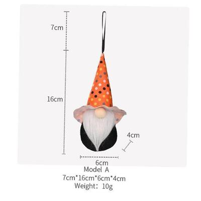 Halloween Rudolph Faceless Doll Pumpkin Bat Dwarf Doll Home