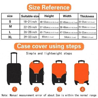 Luggage Cover Stretch Fabric Suitcase Protector Baggage Dust