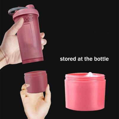 500ML Drink Water Bottle Whey Protein Powder Wire Mixer Ball