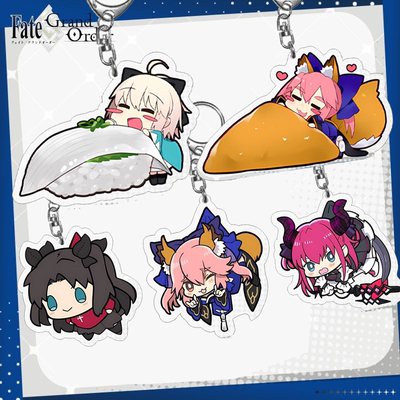 FateFGO冲田总司玉藻前远坂凛伊丽莎白吊起来钥匙扣挂件谷子周边