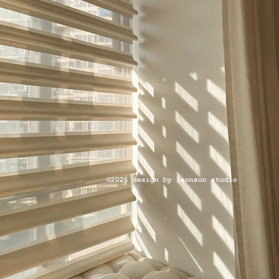 香格里拉梦幻蝴蝶帘罗马帘书房内开窗遮光升降透景帘百叶窗帘新款