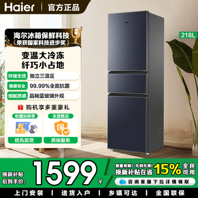 Haier/海尔 BCD-218WGHC3R9B1