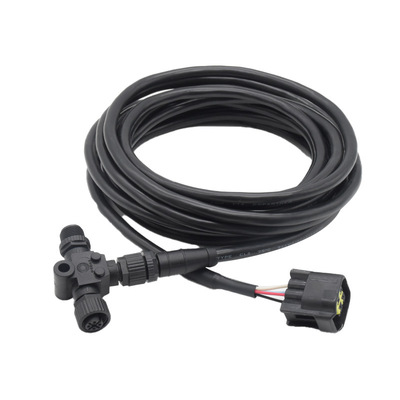 NMEA2000协议网络M12防水连接器塑胶接头船舶电子T型接头IP67