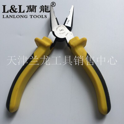 兰龙 老虎钳偏心省力钢丝钳6寸8寸电工工具省力断线钳工业级10201