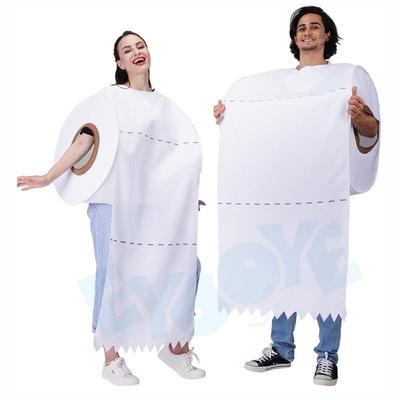 Halloween carnival cosplay Toilet paper rolls stage Costume