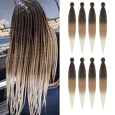 AQINBEL Braiding Hair 26 Inches -8 Bundles Ombre Braiding