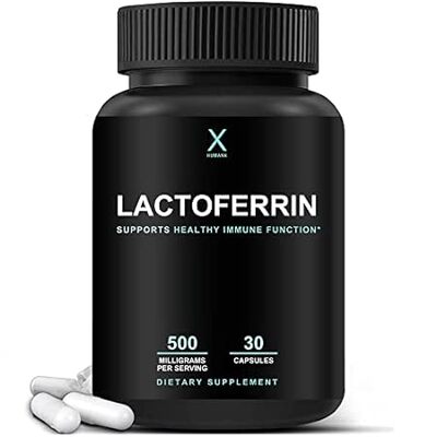 HUMANX Lactoferrin 500mg - Powerful Serving Size (Gluten
