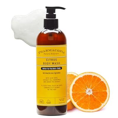 Pharmacopia Citrus Body Wash - Natural Shower Gel， Moistu